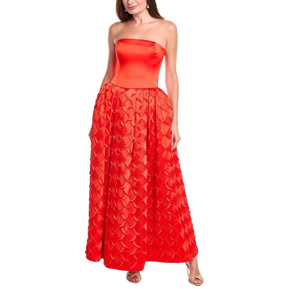 Simkhai | Dresses | Simkhai Womens Azriel Bustier Gown Red | Poshmark